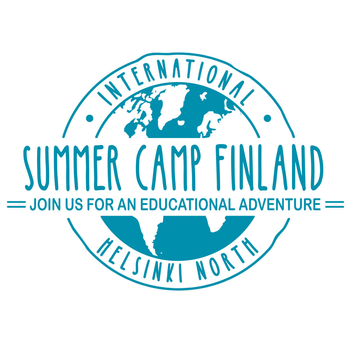 Summer camp Finland -logo nega_HEX#0090AE – SUMMER CAMP FINLAND ...